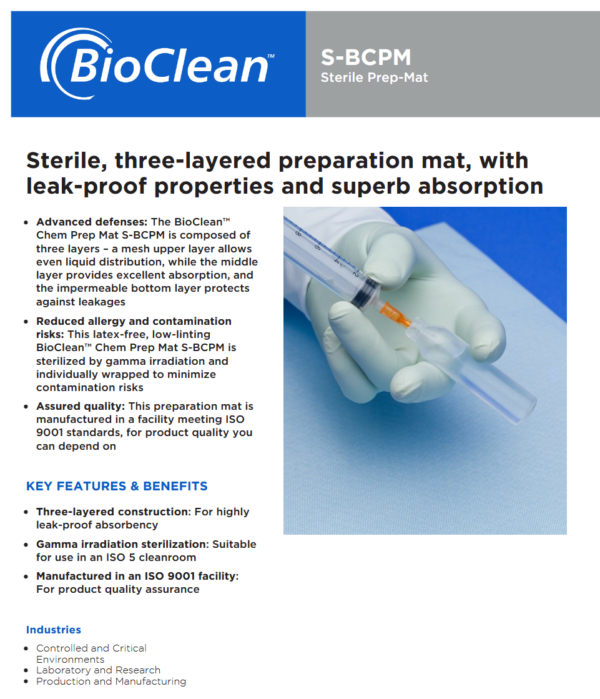 Sterile Chemotherapy Prep Mat