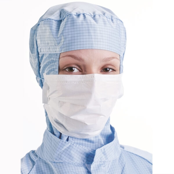 BioClean MEA-210 Sterile Cleanroom Mask With Head Loops Clips