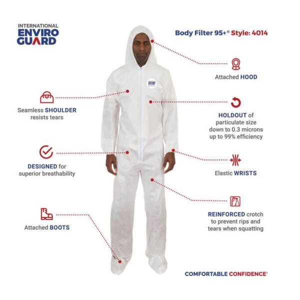 Bodyfilter 95+ Extra-Breathable Cooling Coveralls